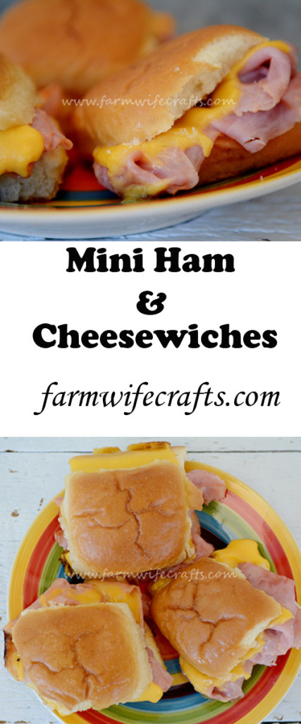 Mini Ham & Cheesewiches - The Farmwife Crafts