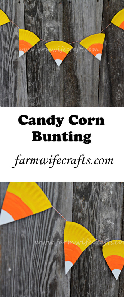 Candy Corn Bunting - The Farmwife Crafts