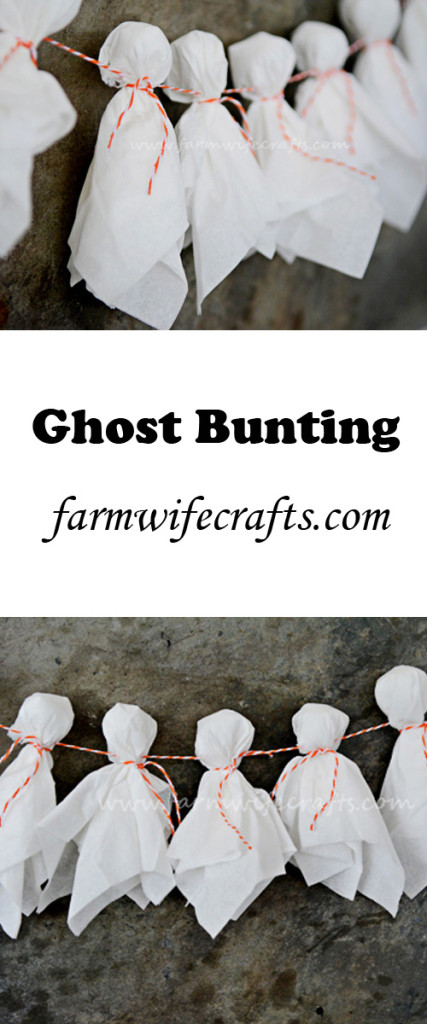 Ghost Bunting - The Farmwife Crafts